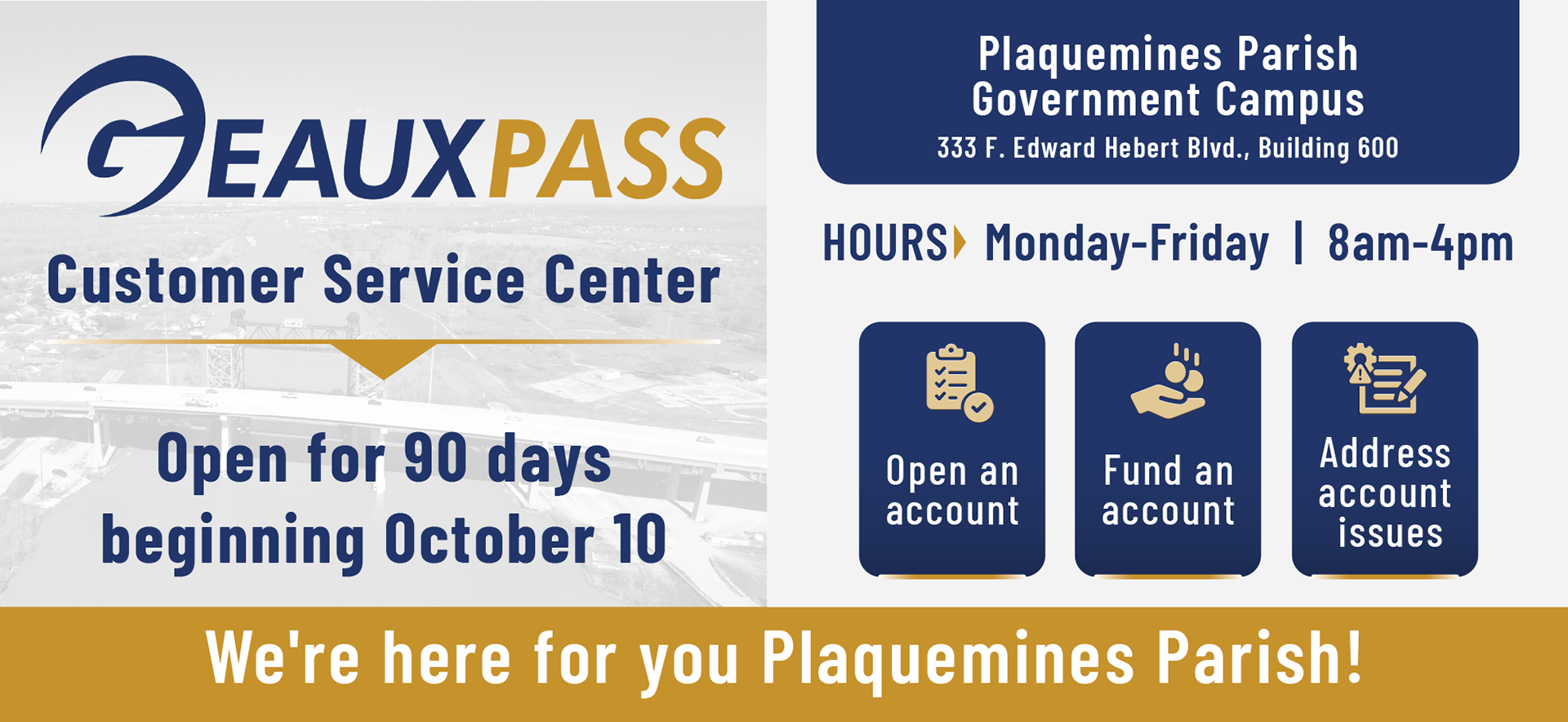 TRAFFIC UPDATES - Belle Chasse Bridge and Tunnel Replacement Project